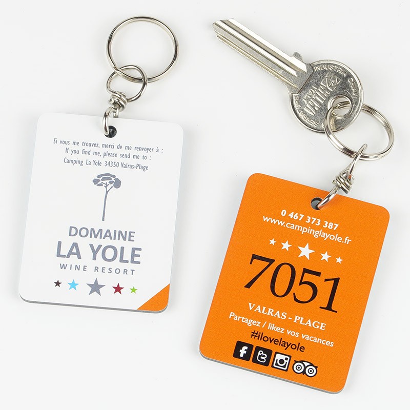 Porte-clés pour hôtels - Personnalisation et robustesse - Créobs